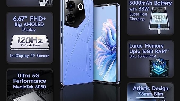 TECNO CAMON 20 Pro smartphone gets price cut on Amazon | Photos