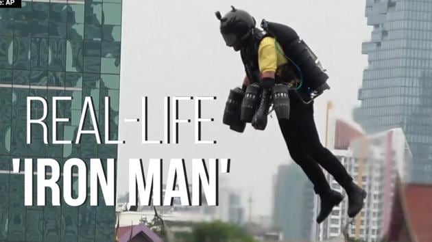 Real-life ‘Iron Man’ demonstrates flying suit in Bangkok