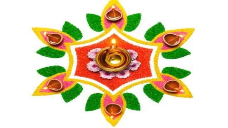 Deepavali Rangoli : చుక్కలు లేకుండా రంగోలీ.. మీకోసం 15 డిజైన్‍లు-diwali ...