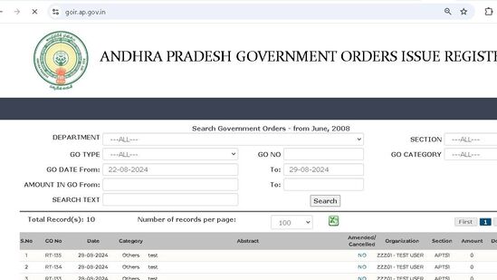 AP Goir Website: తెరుచుకున్న ఏపీ ప్రభుత్వ జీవోల వెబ్‌సైట్ Goir ...