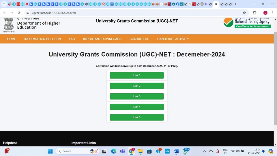 UGC NET December 2024: ఈ రోజు రాత్రి వరకే యూజీసీ నెట్ డిసెంబర్ 2024 ...